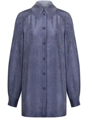 Alberta Ferretti Logo-plaque Shirt