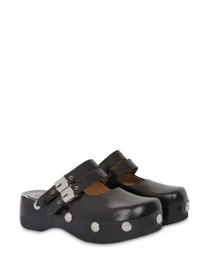 Philosophy Di Lorenzo Serafini Buckle-fastening Clogs - Black