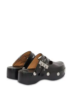 Philosophy Di Lorenzo Serafini Buckle-fastening Clogs - Black
