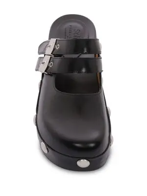 Philosophy Di Lorenzo Serafini Buckle-fastening Clogs - Black