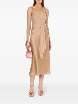 Alberta Ferretti Draped Midi Dress