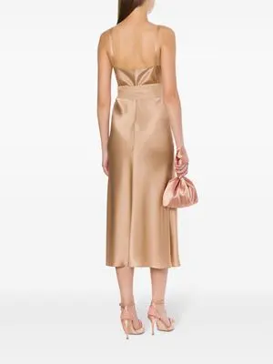 Alberta Ferretti Draped Midi Dress