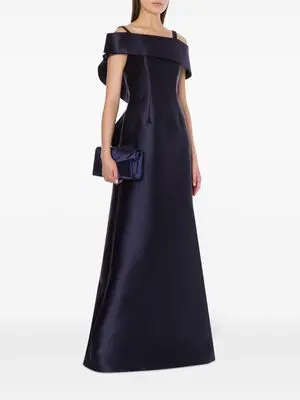 Alberta Ferretti Off-shoulder Flared Gown