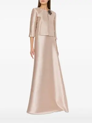 Alberta Ferretti Satin Jacket - Neutrals