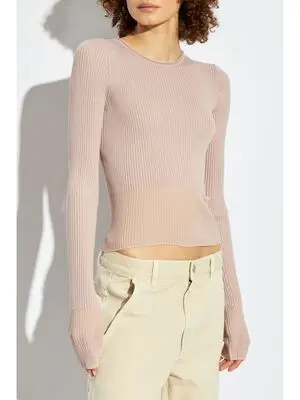 DIESEL® M-sleshs Knitted Top - Pink