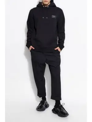 Balmain Logo-patch Hoodie