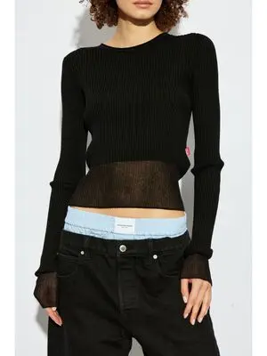DIESEL® M-sleshs Knitted Top - Black