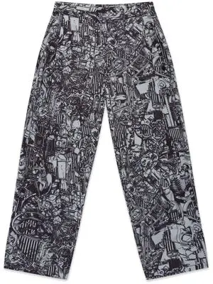 COUNTY OF MILAN Aop Pyjama Pants - Grey