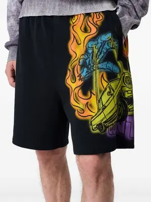 COUNTY OF MILAN Marcelo Burlon Flame Shorts