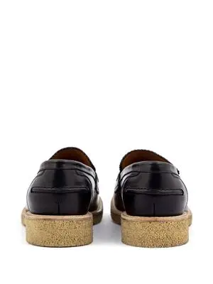 BUTTERO® Leather Loafers - Black