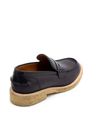 BUTTERO® Leather Loafers - Black