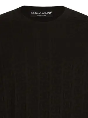 Dolce & Gabbana Logo-jacquard Sweater - Black