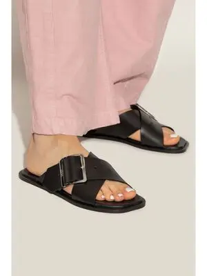 Loewe Petal Belt Sandals