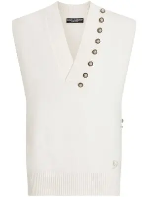 Dolce & Gabbana Crystal-embellished Vest