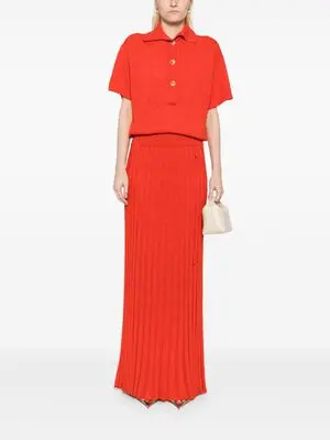 Christopher Esber Straccio Ribbed Skirt - Orange