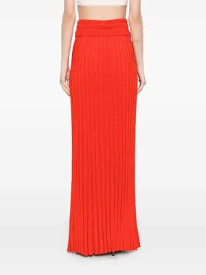 Christopher Esber Straccio Ribbed Skirt - Orange