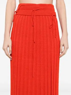 Christopher Esber Straccio Ribbed Skirt - Orange