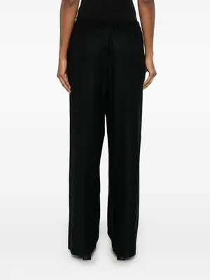 TOTEME Monogram Flannel Trousers - Black