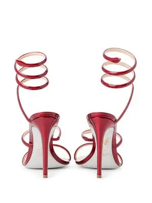 Rene Caovilla 105mm Cleo Sandals - Red