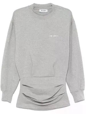 Attico Sweatshirt Mini Dress - Grey