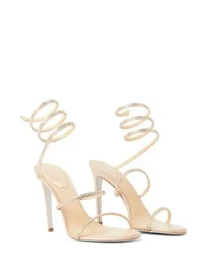 Rene Caovilla 105mm Cleo Sandals - Pink