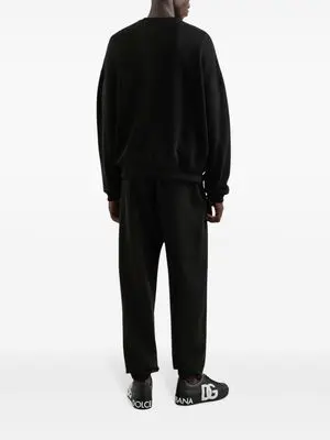 Dolce & Gabbana Logo-embossed Sweatshirt - Black