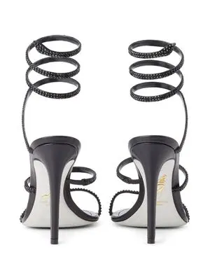 Rene Caovilla 105mm Cleo Sandals - Black