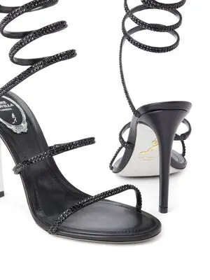 Rene Caovilla 105mm Cleo Sandals - Black