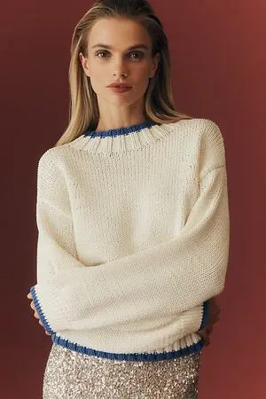 Anthropologie The Pippa Mock-neck Sweater - Optic White