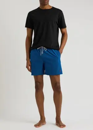 Ralph Lauren Logo Shell Swim Shorts - Blue