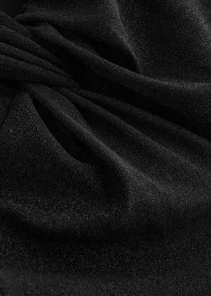 Diane Von Furstenberg Ursula Knotted Lamé Top