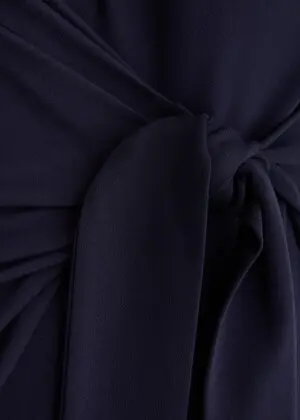 Diane Von Furstenberg Avi Wrap-effect Maxi Dress - Dark Navy