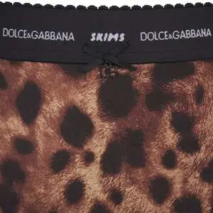 SKIMS Dolce And Gabbana X Stretch Satin Thong