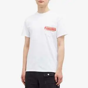PLEASURES Staff Pocket T-shirt - White