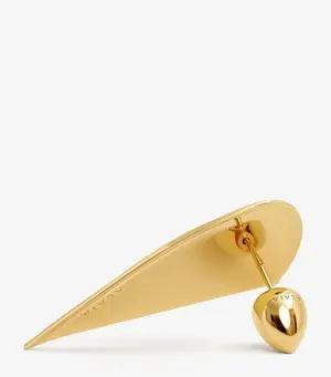 Alaïa Brass Demi Le Coeur Earrings