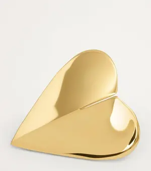 Alaïa Le Coeur Brass Earrings - Gold