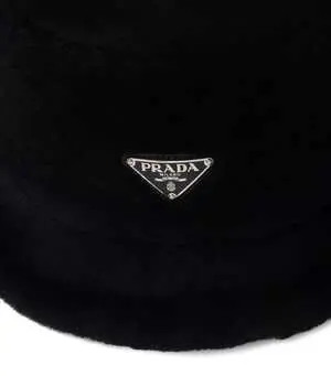Prada Shearling Bucket Hat