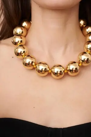 KENNETH JAY LANE Statement Ball Necklace
