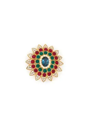 KENNETH JAY LANE Shield Pin - Multicolor