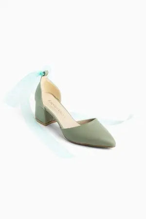 Forever & Always Shoes Low Heel Pumps