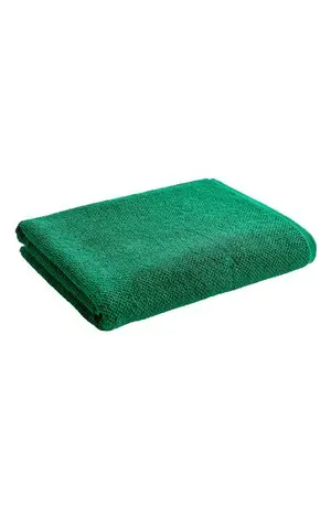 CHRISTY Brixton Textured Popcorn Weave Bath Sheets - Emerald