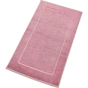 CHRISTY Supreme 1000gsm Extra Absorbent Cotton Bath Mat - Blush