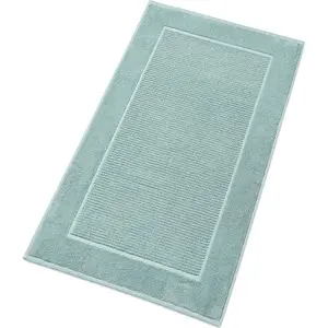CHRISTY Supreme 1000gsm Extra Absorbent Cotton Bath Mat - Mineral Blue