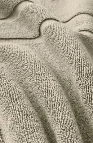 CHRISTY Brixton Textured Soft Cotton Bath Mat - Pebble
