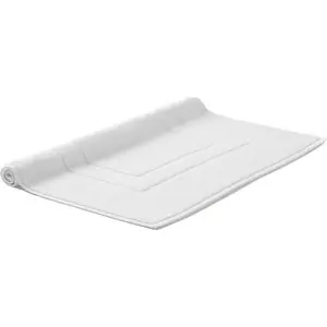 CHRISTY Brixton Textured Soft Cotton Bath Mat White