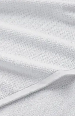 CHRISTY Brixton Textured Popcorn Weave Hand Towels - White