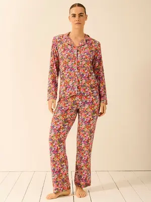 STRIPE & STARE Long Pyjama Set - Botanic Bloom