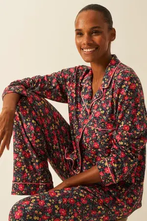 STRIPE & STARE Long Pyjama Set Cherry Bloom