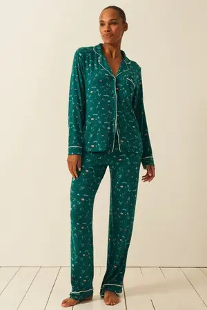 STRIPE & STARE Long Pyjama Set Gone Skiing