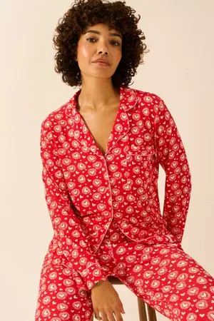STRIPE & STARE Long Pyjama Set - Love Shock